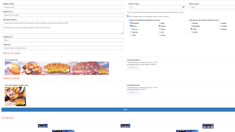 Kemono Café | A Furry Webcomic Community